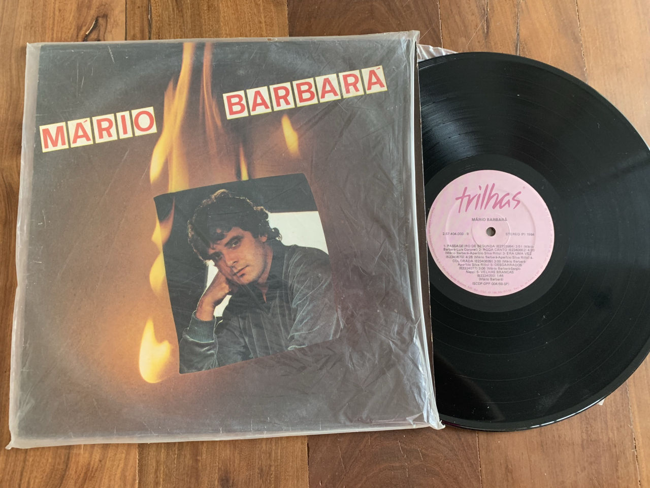 DISCO DE VINIL - MÁRIO BARBARÁ - TRILHAS - ANO 1984 - MÚSICA REGIONAL ...